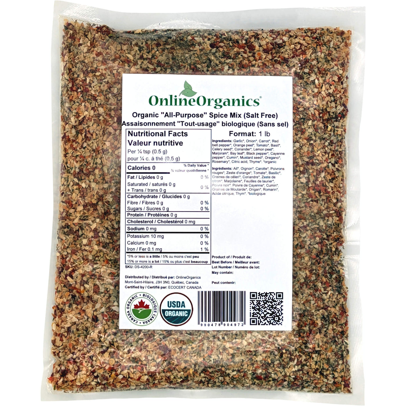Organic "All-Purpose" Spice Mix (Salt Free) — OnlineOrganics