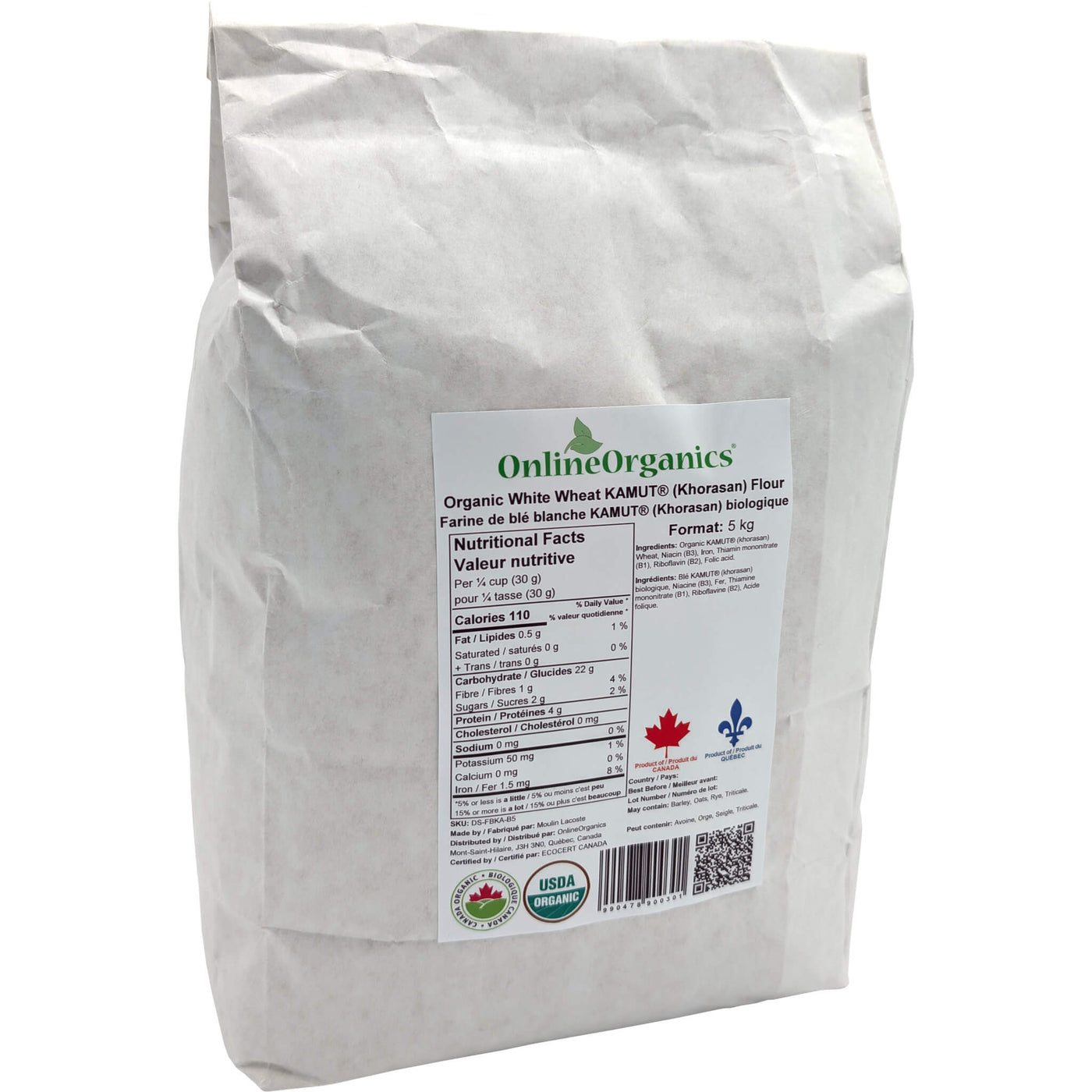 Organic White Wheat KAMUT (Khorasan) Flour (Lacoste) — OnlineOrganics